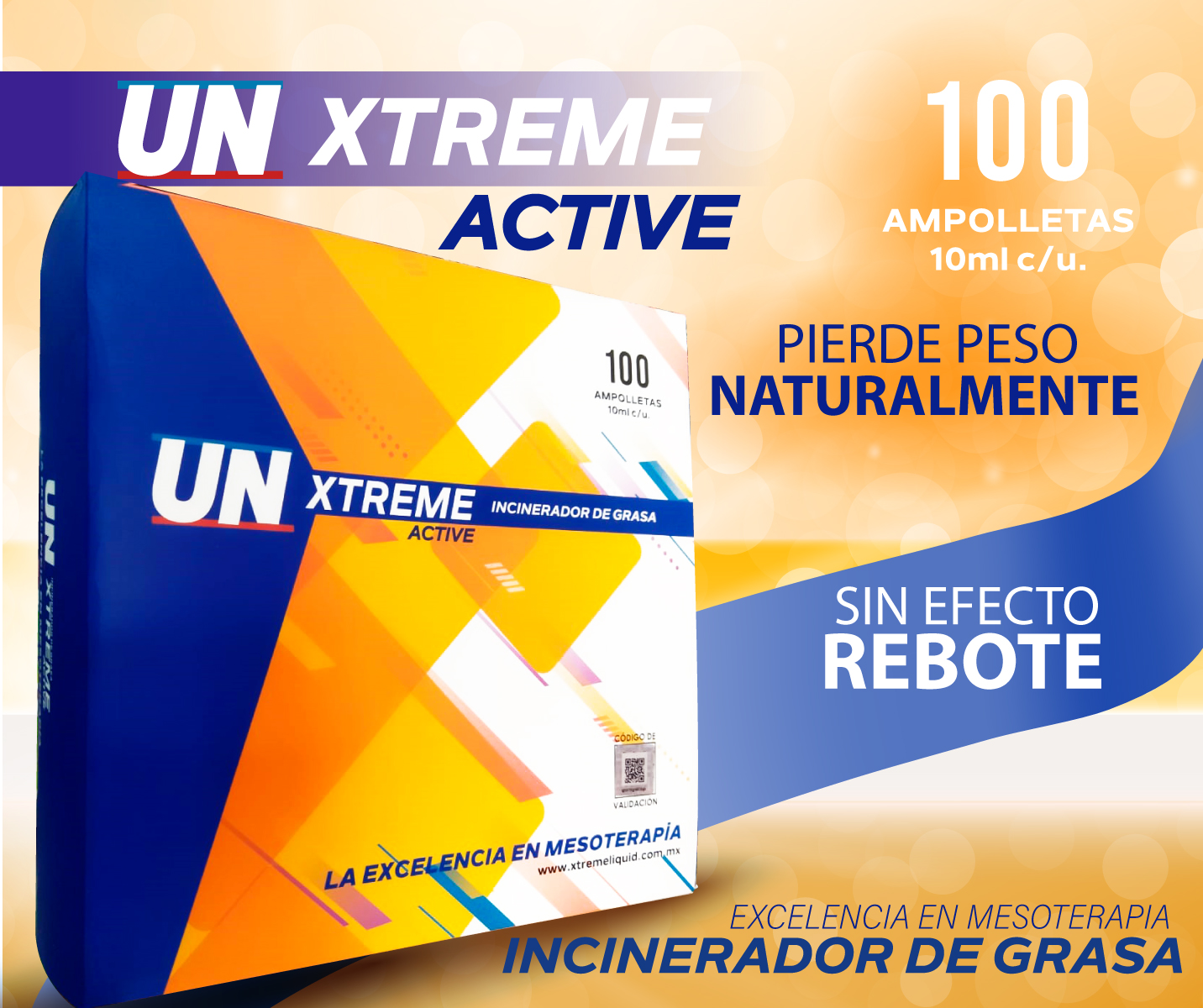 Anticelulítico y Reafirmante - Xtreme Active (50 ampolletas ...