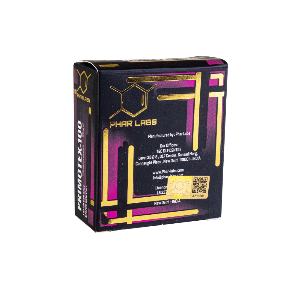 Primotex 100 mg Ampolletas Pharlabs Premium | Suplementos Gym México